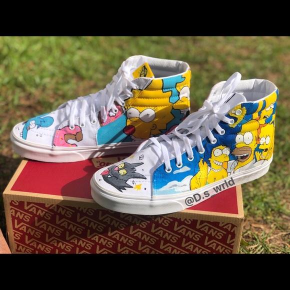 Vans | Shoes | Custom Simpsons Vans | Poshmark